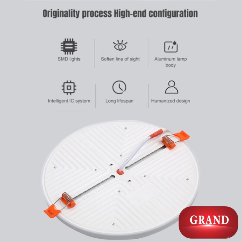 Grand Modern 10w 18w 24w Round Slim LED Panel White 6,500k – Grand ...