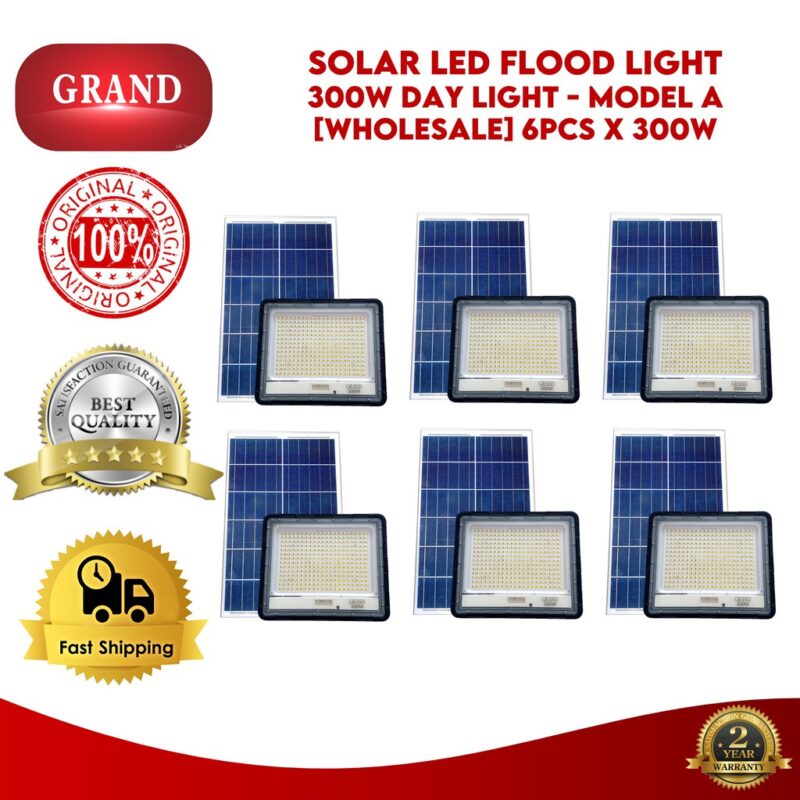 Wholesale Grand 300 Watts Model A Solar LED Flood Light – Grand Philippines