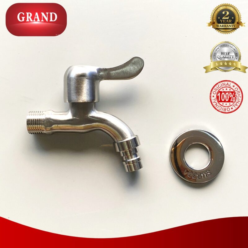 Grand G014 Stainless Steel 304 One Way Tap Wall Tap/Kitchen Bathroom ...