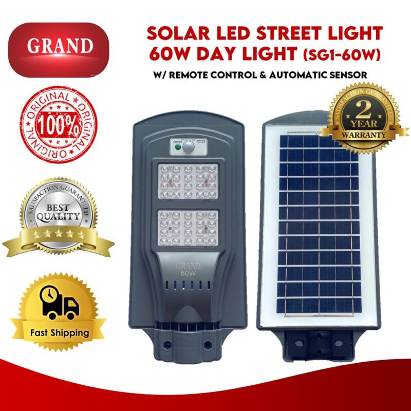 Grand Solar LED Street Light 30/60/90 Watts Sg1 Daylight – Grand ...
