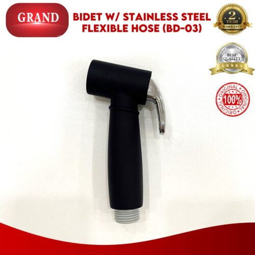 Grand Bd-03 Matte Black Handheld Bidet Spray with Stainless Steel ...