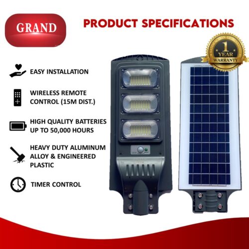 Grand Solar LED Street Light 30/60/90/120 Watts Sg2 Daylight – Grand ...