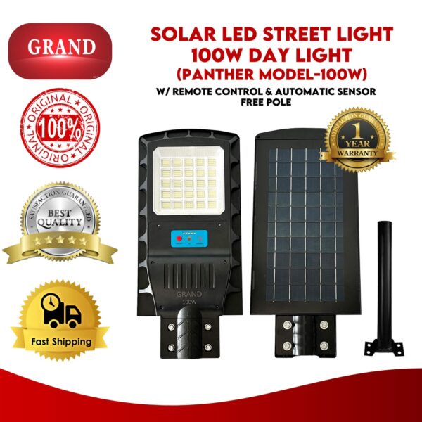 Grand PANTHER model Solar LED Street Light 100/200/300 Watts (PANTHER ...