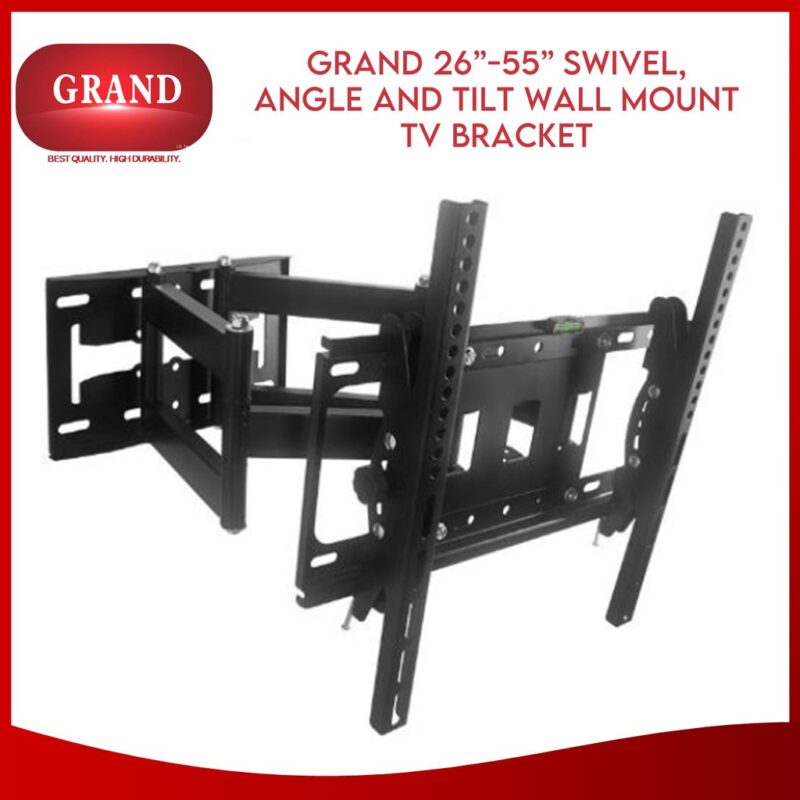 Grand 26″-55″ Swivel, Angle and Tilt Wall Mount TV Bracket Wm-05 ...