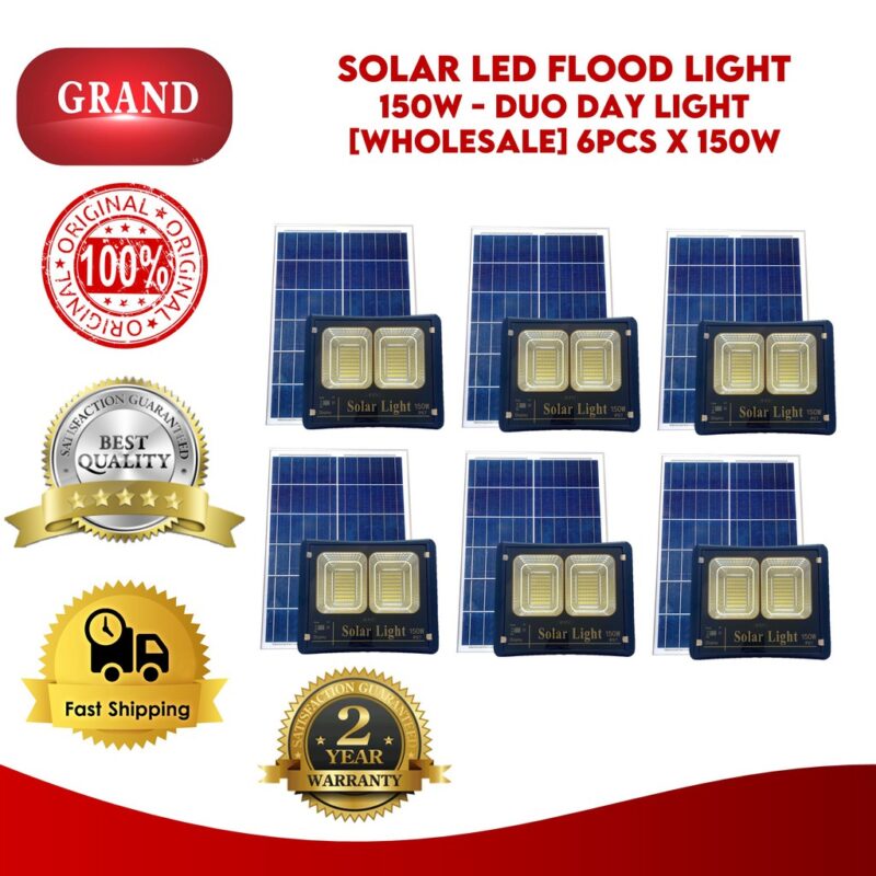 Wholesale Grand Duo 50/80/150 Watts Solar LED Flood Light – Grand ...