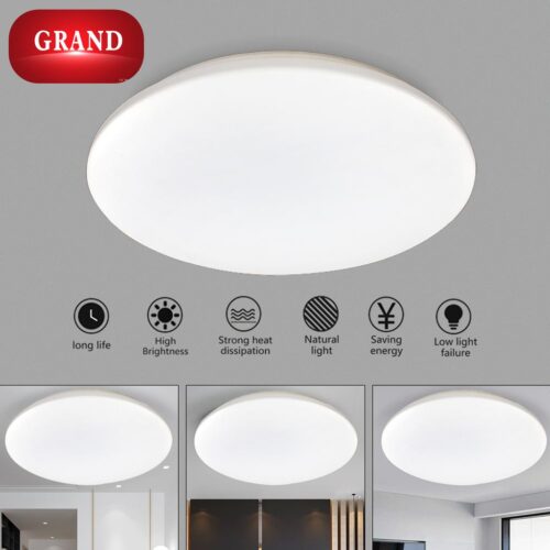 Grand Modern 10w 18w 24w Round Slim LED Panel White 6,500k – Grand ...