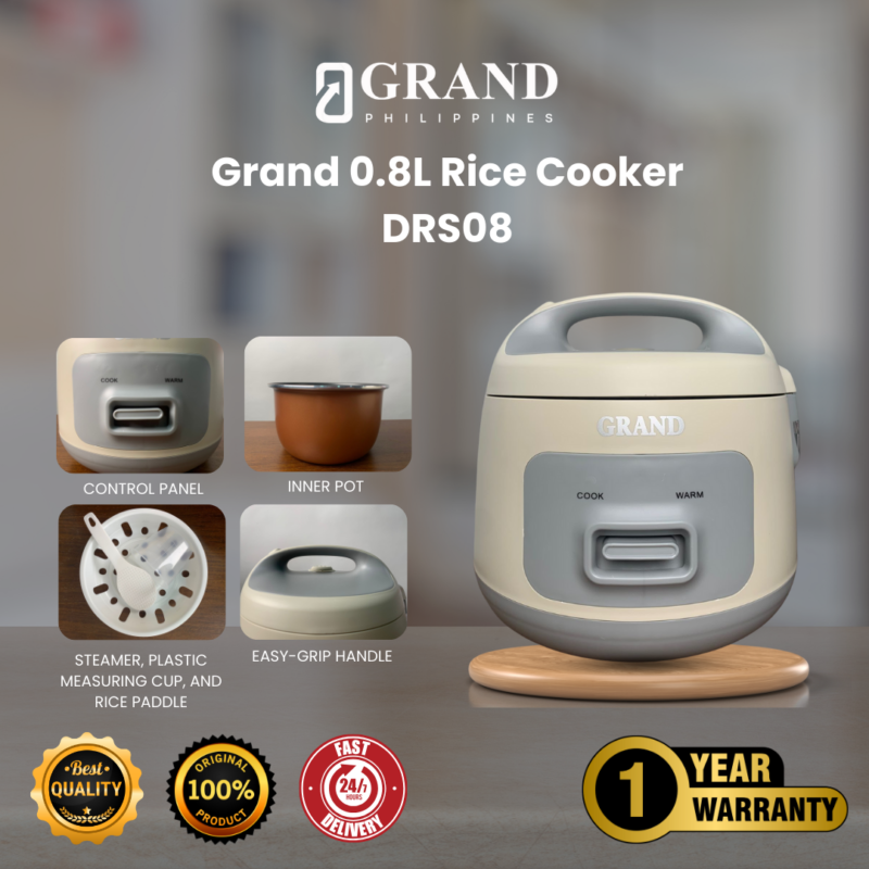 Grand 0.8L Rice Cooker (DRS08) – Grand Philippines