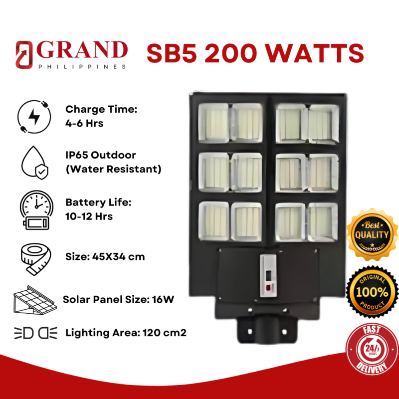 Grand SB5 Solar LED Street Light – Grand Philippines