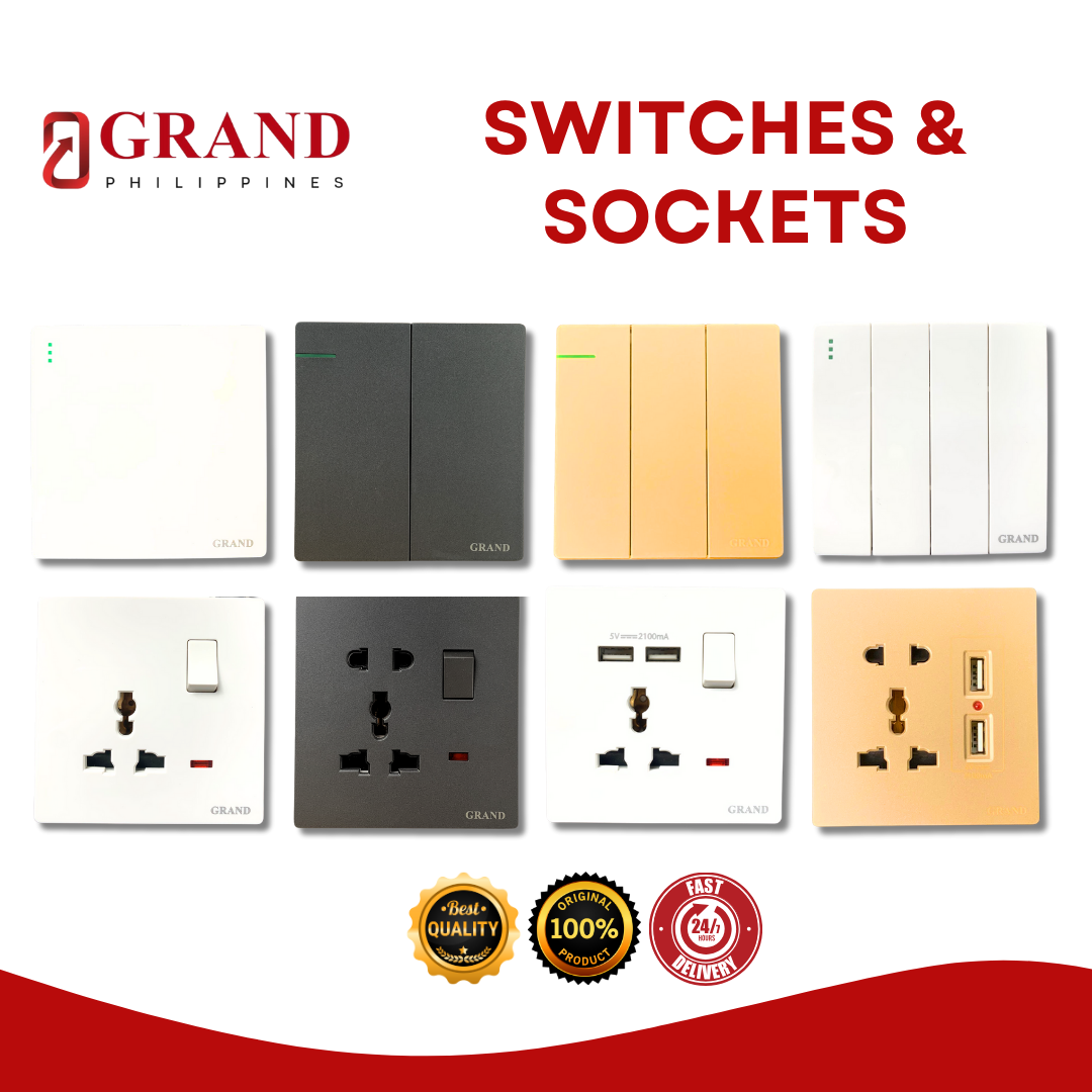 Grand Universal Sockets (1 Gang/2 Gang/2 USB) – Grand Philippines